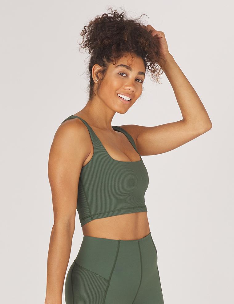 Glyder Cutting Edge Bra - Olive on Sale